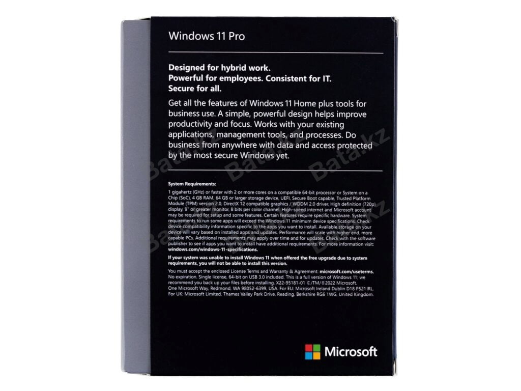 Windows 11 Pro BOX > Bata.kz